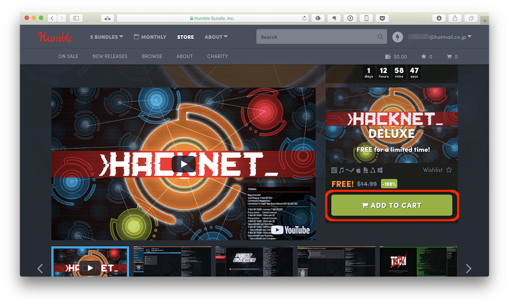 「Hacknet」を無料で手に入れる！ 「Steam」と「Humble Bundle」のアカウントの作り方